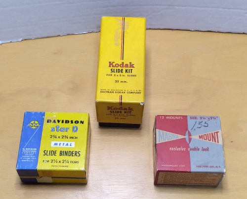 35mm 2" x 2" Slide Mounts - Kodak - Davidson - MagnaMount - LOT of 70 ...