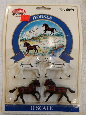 Model Power O Scale Horses Pack (4 Figures) - MP6059, NIP, (F19) | eBay