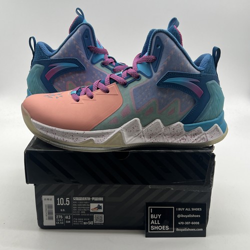 Size 10.5 - ANTA KT2 Klay Thompson All Star Pink/Blue Turquoise ...