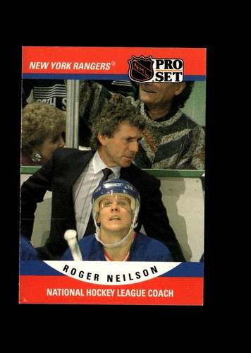 Roger Neilson 1990-91 Pro Set Hockey #672 New York Rangers | eBay