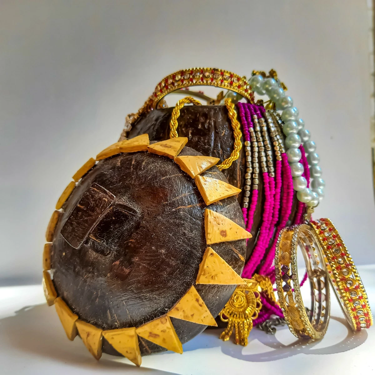 Coconut Shells Jewellery Box
