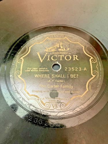 Victor 78RPM Record #23523 "Where Shall I Be" The Carter Family | eBay