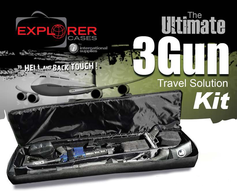 Explorer Cases Ultimate 3 Gun Padded Travel Bag (Black) fitted for ...
