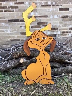 MAX The Reindeer CHRISTMAS Yard Art Decoration Grinch Inspired Yellow ...