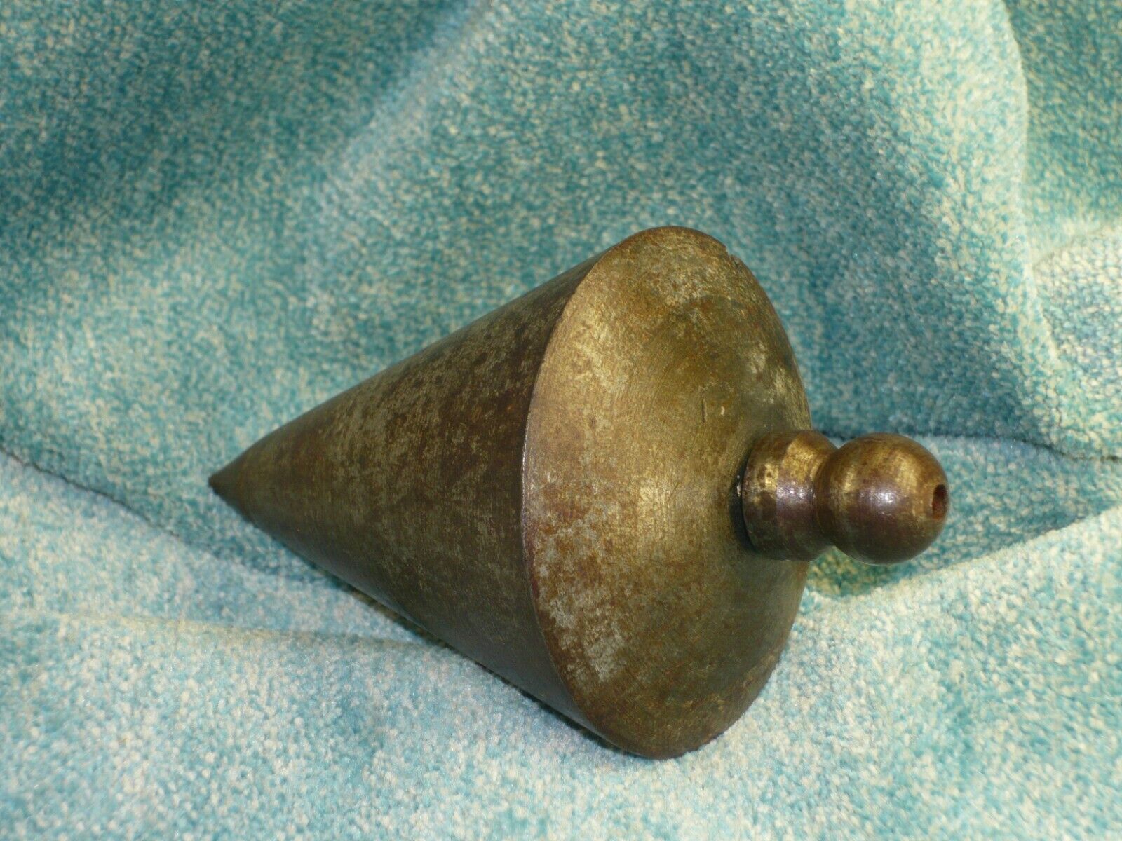 Plumb bob iron construction cone. 20th century Plumb bob iron cone ...