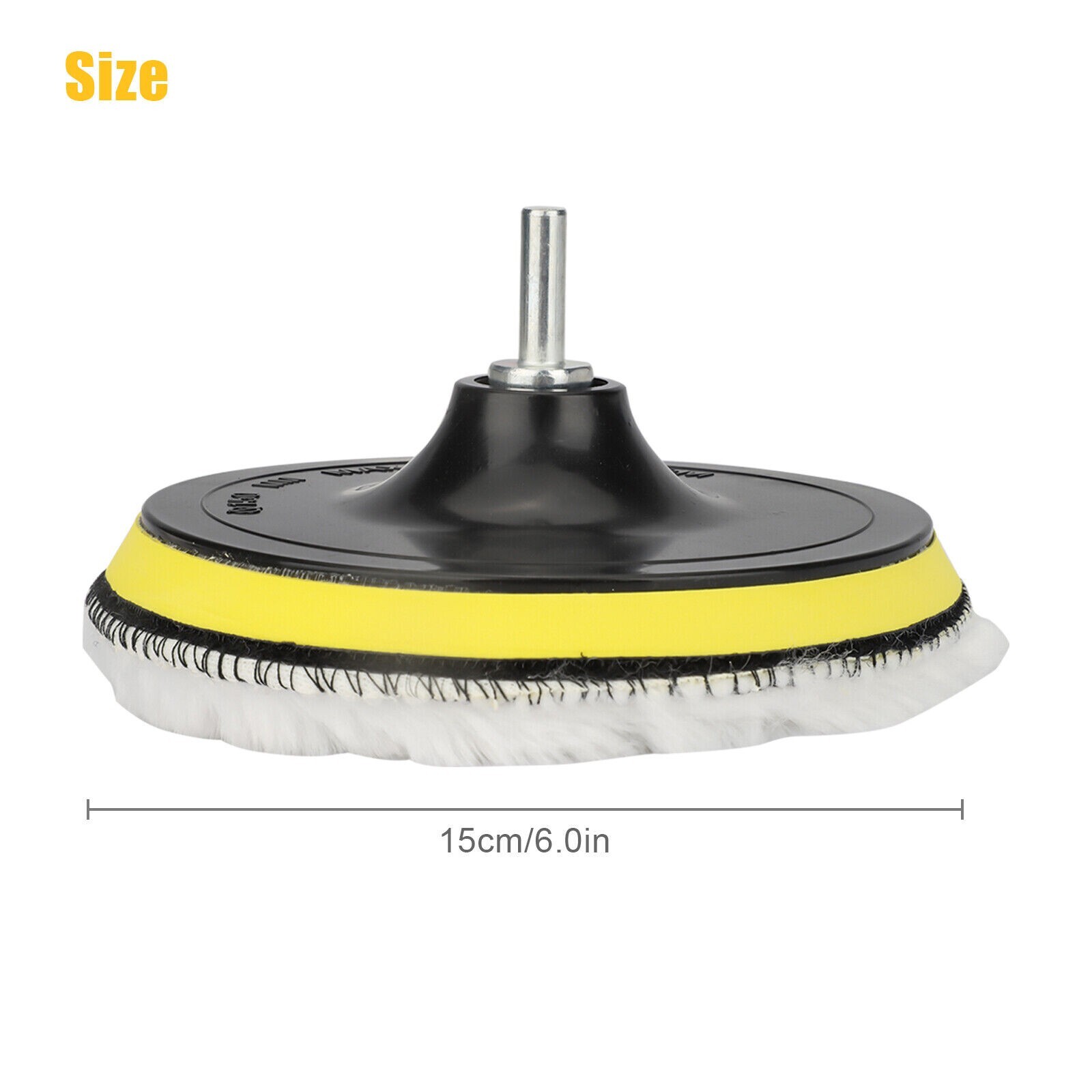 5PCS 6" Buffing Polishing Pad Wool Wheel Mop Kit For Car Polisher Drill ...