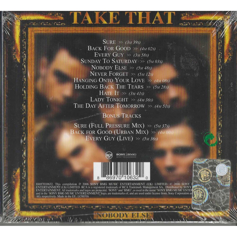 Take That CD Nobody Else / Rca – 88697010632 Sealed | eBay