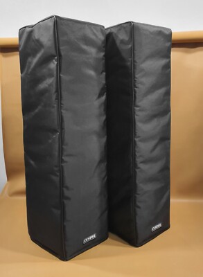 Custom padded covers (pair) for KEF R7 speakers w/ rear cut for cables ...