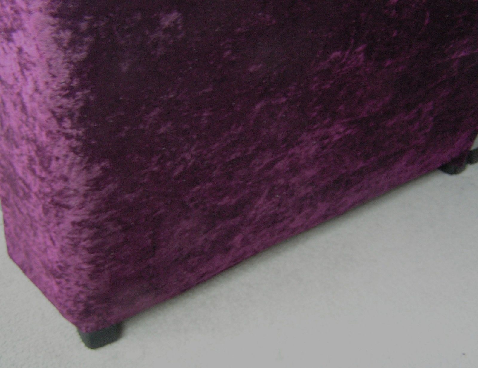 MANY COLOURS! Elasticated Fitted Divan Base Cover/ Bed wrap CRUSHED ...