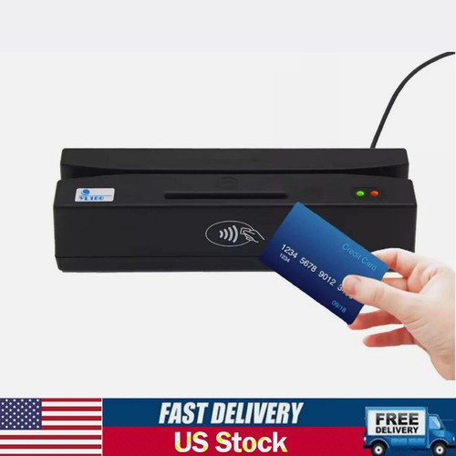 4in1 Multi Magnetic Card Reader EMV/ IC Chip/RFID/PSAM Reader Writer ...