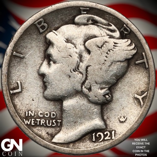 1921 P Mercury Dime A7539 | eBay