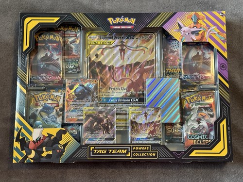 Pokemon TCG TAG TEAM Powers Collection Espeon & Deoxys GX - ERROR BOX ...
