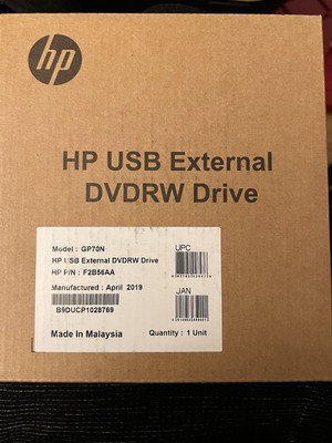 HP USB External DVDRW Drive (GP70N) | eBay