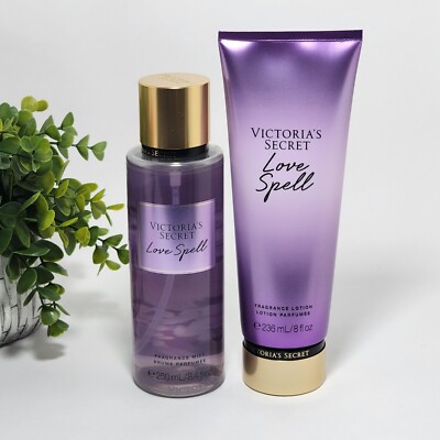 Victoria's Secret Love Spell Body Mist Spray & Body Lotion ~ Set of 2 ...