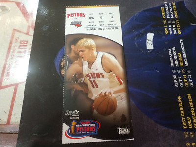Game AFTER ! MALICE AT THE PALACE FULL TICKET 2004 detroit pistons ...
