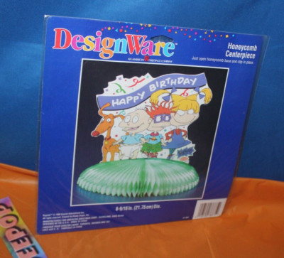 DesignWare Rugrats Viacom Happy Birthday Honeycomb Table Centerpiece ...