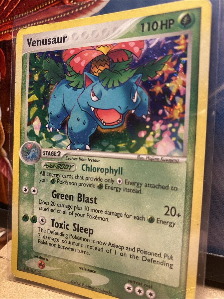 Pokémon TCG Venusaur EX Crystal Guardians 28/100 Holo Exclusive Cosmos ...