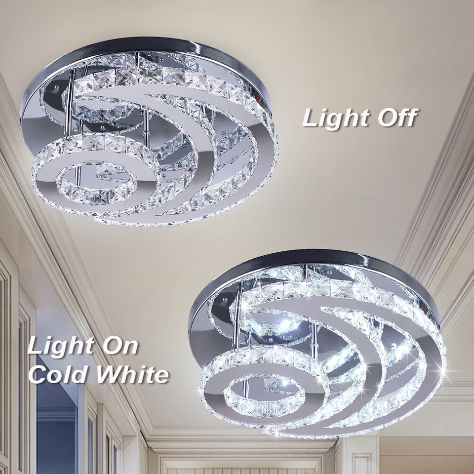 Modern Crystal Ceiling Lights LED Crystal Chandelier Light Fixture ...