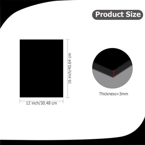 Pack Acrylic Sheet, 3mm Thick Acrylic Plastic Sheets 12'' x 16'' 2 ...