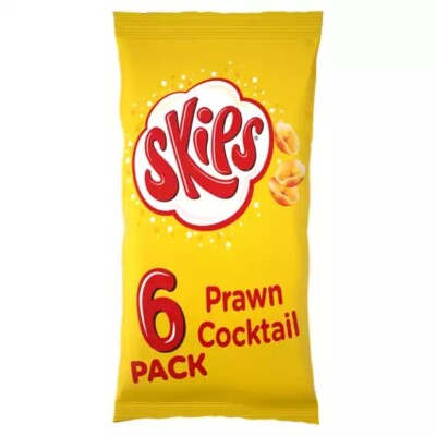4 X Multipacks Kp Skips Prawn Cocktail Crisps 6 X 13.1G - 24 Packs ...