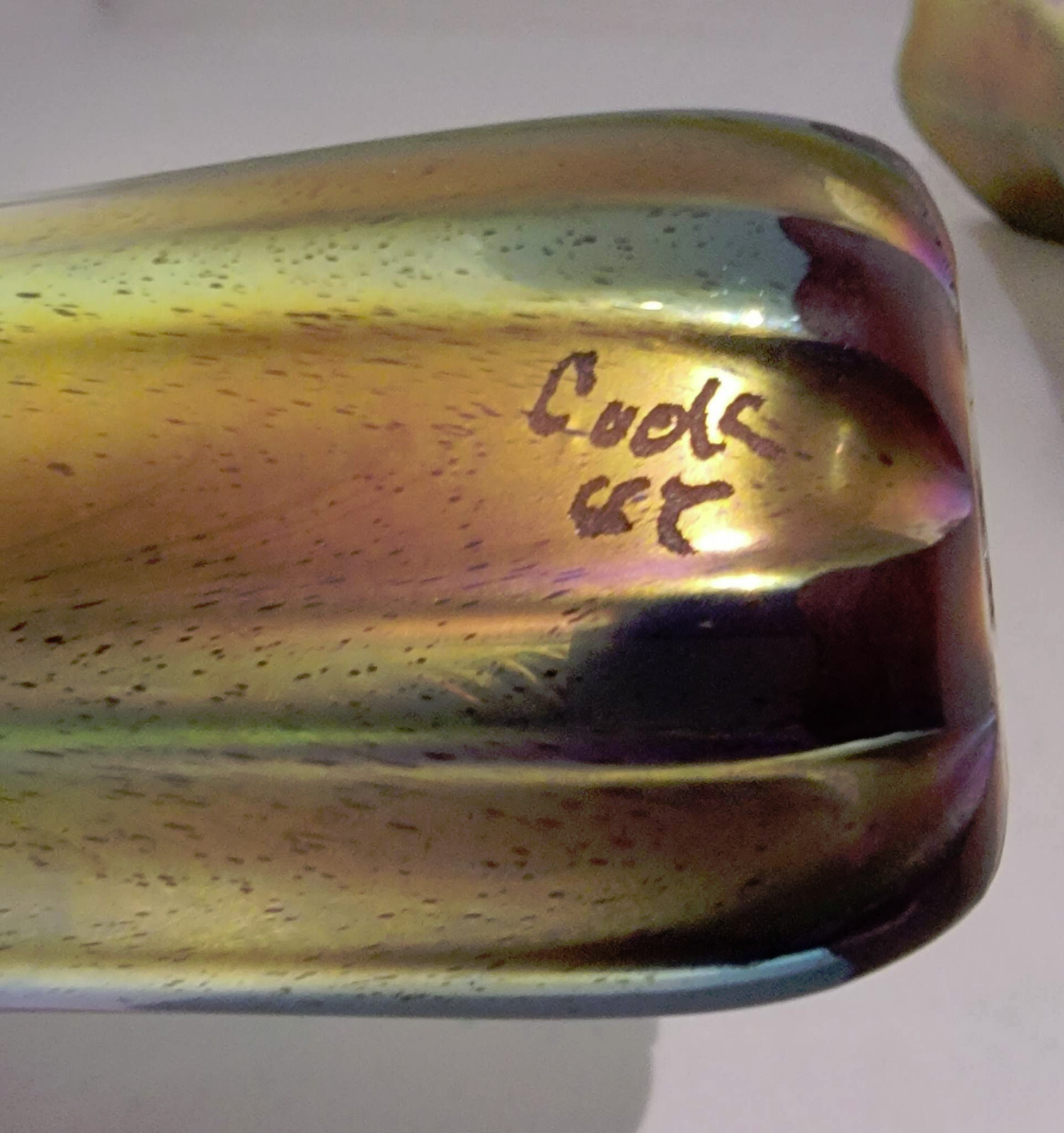 Large John Cook Art Glass Tulip Shades - Signed - 1980s | eBay