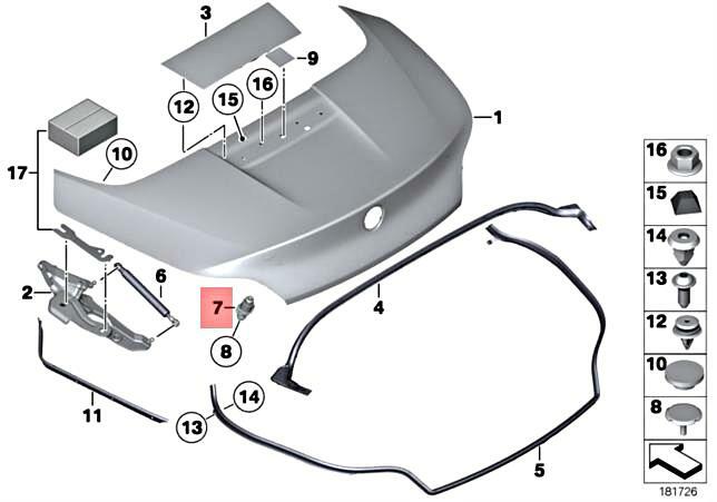 BMW Z4 ROADSTER E89 E93 318I 320D 320I 323I 325D BUMP STOP 51247179237 ...