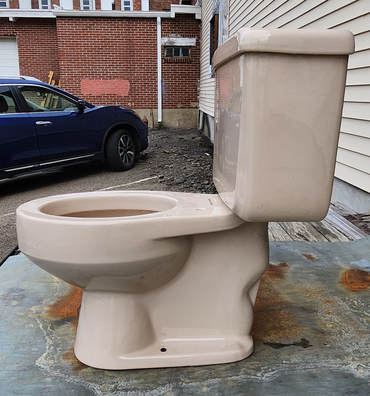 American Standard Bone color toilet | eBay