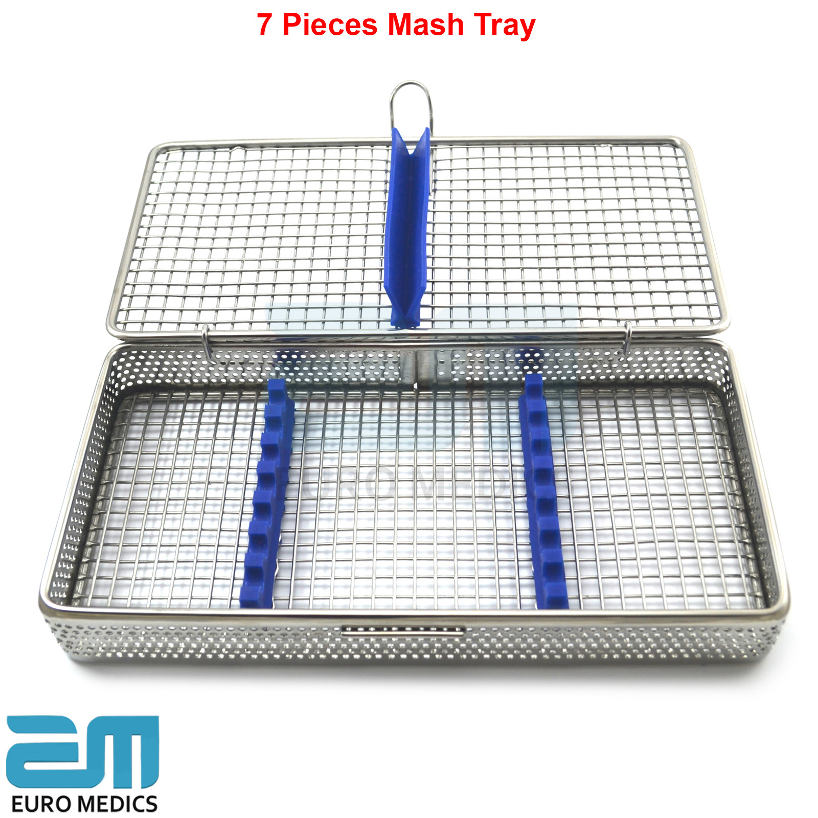 Dental Mash Tray 7 Pieces Instrument Sterilization Autoclave Cassette ...