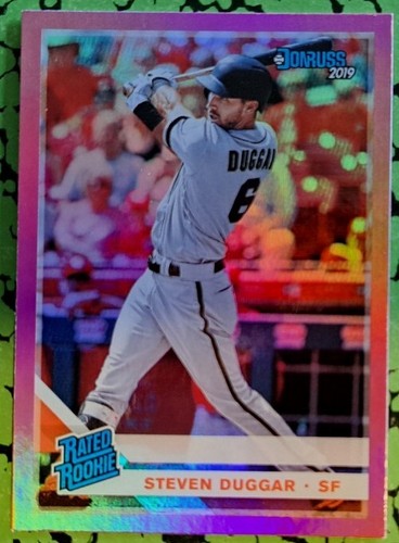 2019 Donruss Steven Duggar Rated Rookie Holo Pink #49 - San Francisco ...