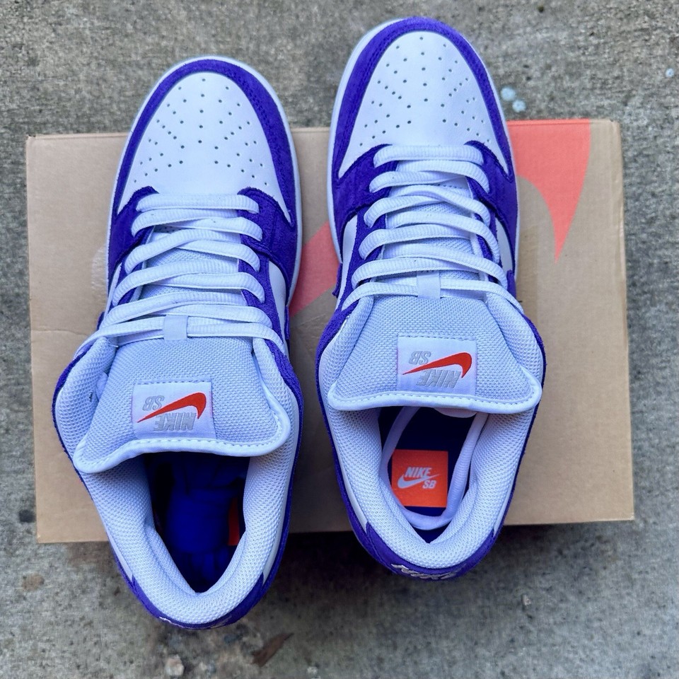 Nike SB Dunk Low Pro ISO Orange Label Court Purple DV5464-500 Sizes 11. ...