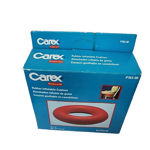 Carex Red Rubber Inflatable Donut Cushion P703-00 (15" x 3") | eBay