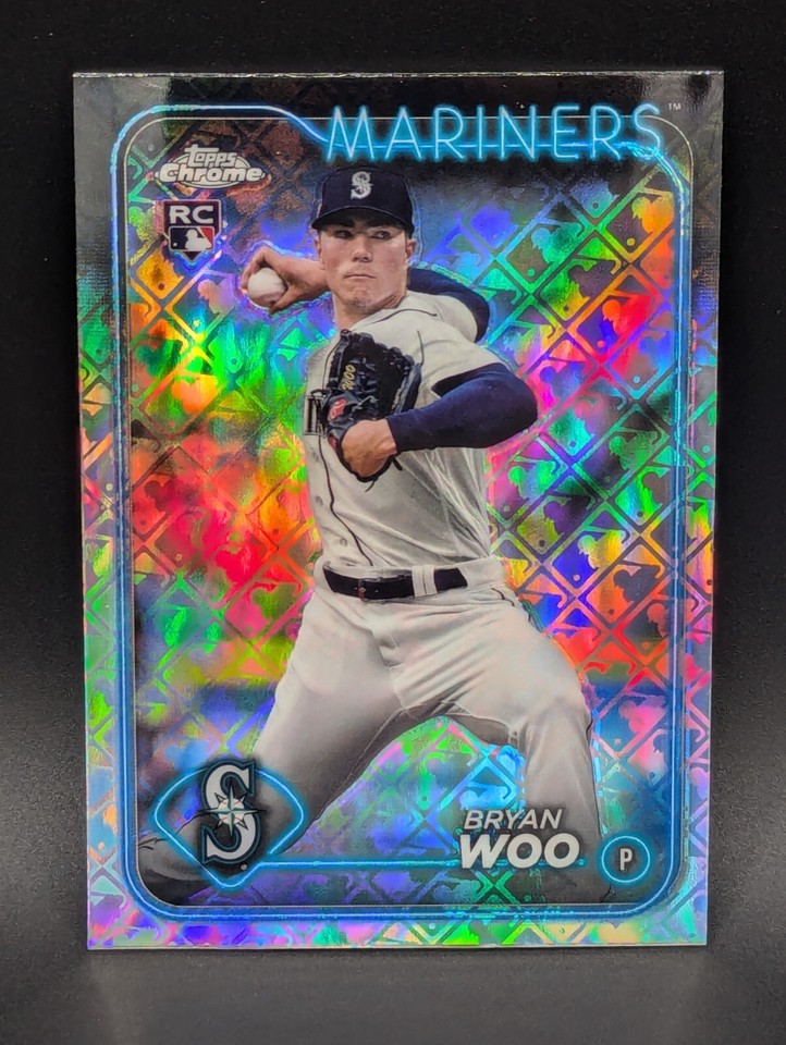 2024 Topps Chrome Baseball Logofractor Base Cards; Mostly Rookies. U ...