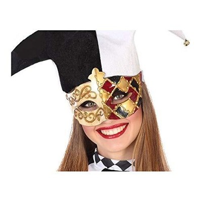 Atosa-56390 Damero Theatre Mask, Gold, Single (56390 One Size | eBay