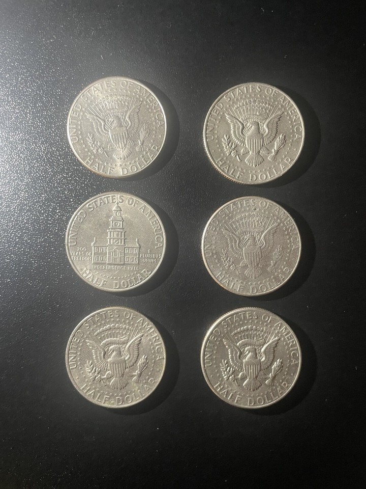 Kennedy Half Dollars, 6 Coins | eBay