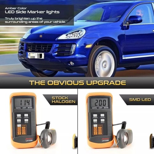 Front Amber LED Side Marker Lights For Porsche Cayenne 957 2008-2010 ...