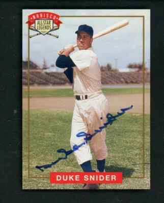 Duke Snider 1994 Nabisco All Star Legends Autograph HOF Auto SP #NNO ...