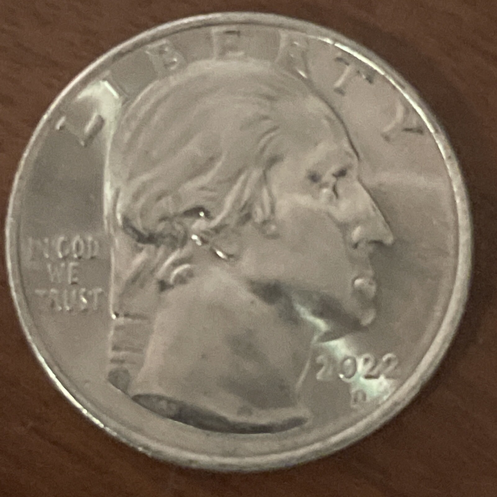 Washington ERROR Quarter 2022 D In "COD" We Trust- Drooling-Facing ...