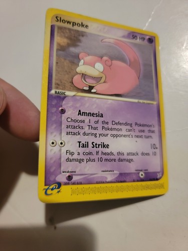 Slowpoke 45/95 Nintendo Vintage WoTC Magma Aqua Pokémon Card 2004 ...