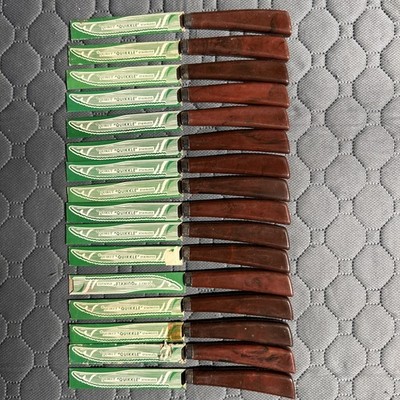 Quikut Stainless Steel Quikkle Edge Steak Knife Vintage Lot Of 16 New ...