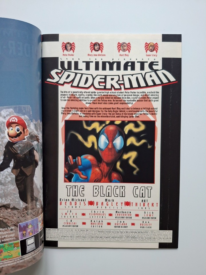 ULTIMATE SPIDER-MAN #50 1st App Ultimate Black Cat Felicia Hardy VF/NM ...