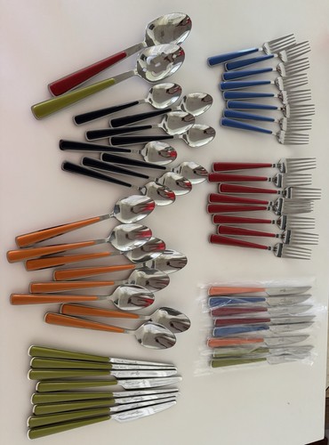 Fiesta Merengue Flatware 50 Piece Set Fiestaware Silverware | eBay