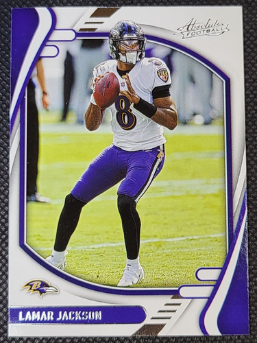 2021 Panini Absolute Football card Lamar Jackson #30 Baltimore Ravens ...