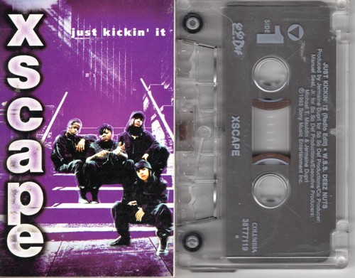 Xscape Just Kickin It 1993 OG Cassette Tape Single Rap Hiphop Deez Nuts ...