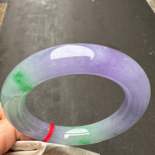 Certified Natural Grade AAA Ice Green Burmese Jade jadeite bracelet ...