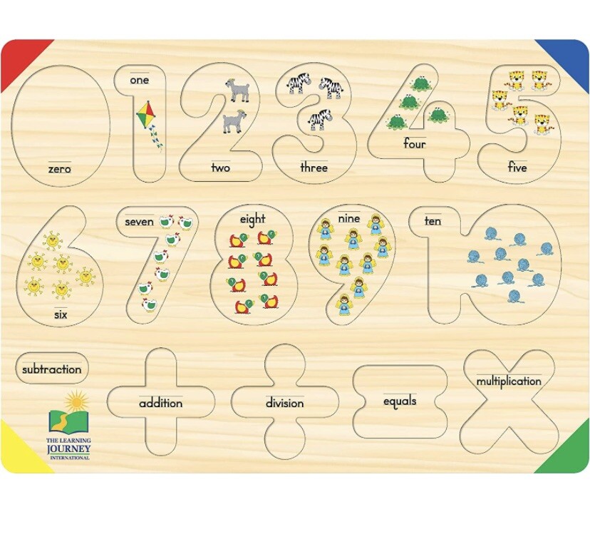 The Learning Journey Lift & Learn 123 Number Puzzle For Counting and ...