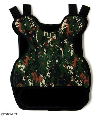 DIGITAL Camo Body Armor Tactical Paintball /Airsoft CHEST PROTECTOR ...