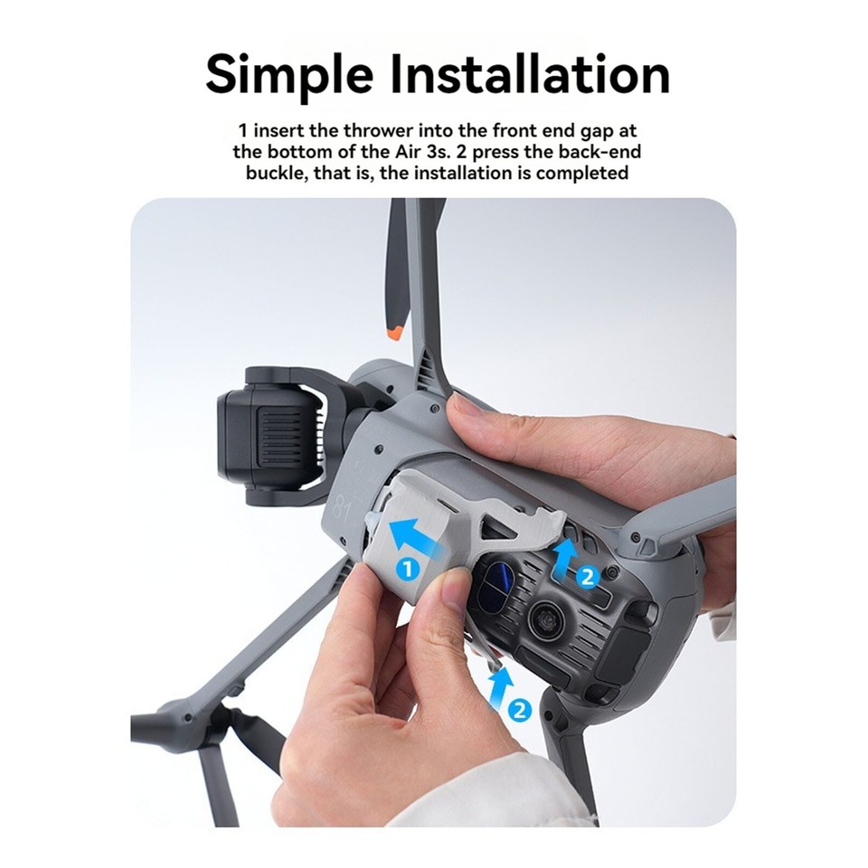 For DJI Air 3S Drone Aerial Thrower Gift/Bait Airdrop Dropper Device ...