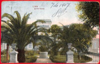aa4056 - PERU - VINTAGE POSTCARD Postal History - LIMA 1907 | eBay