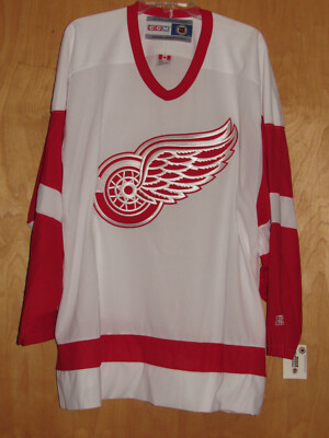 Detroit Red Wings CCM White Jersey Adult XL NWT | eBay