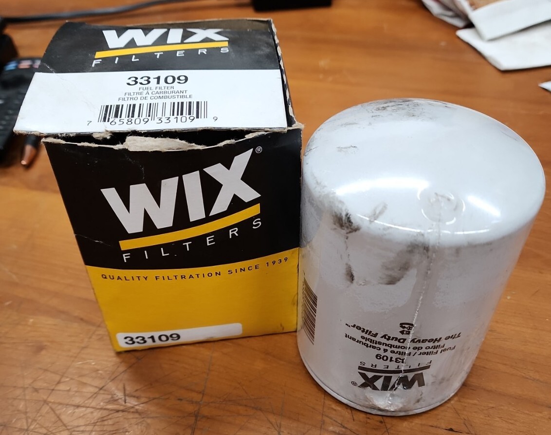 WIX 33109 - Fuel filter cross reference